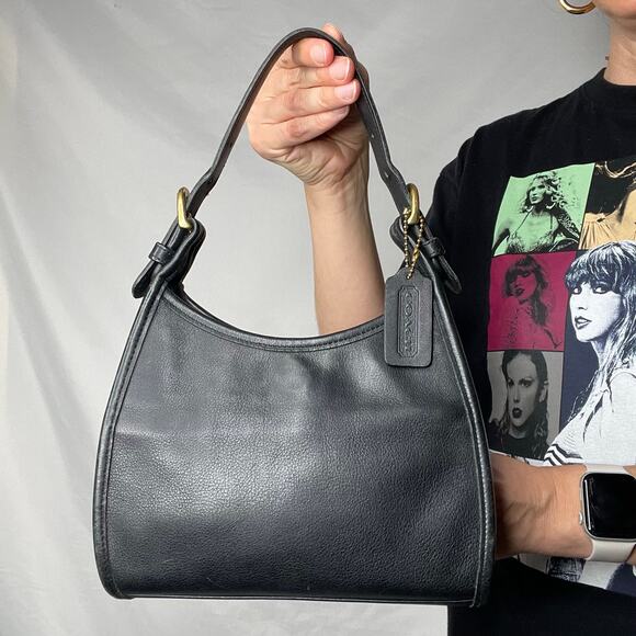 Coach | Bags | Vintage Coach Mini Soho Ergo Shoulder Bag Black Leather ...